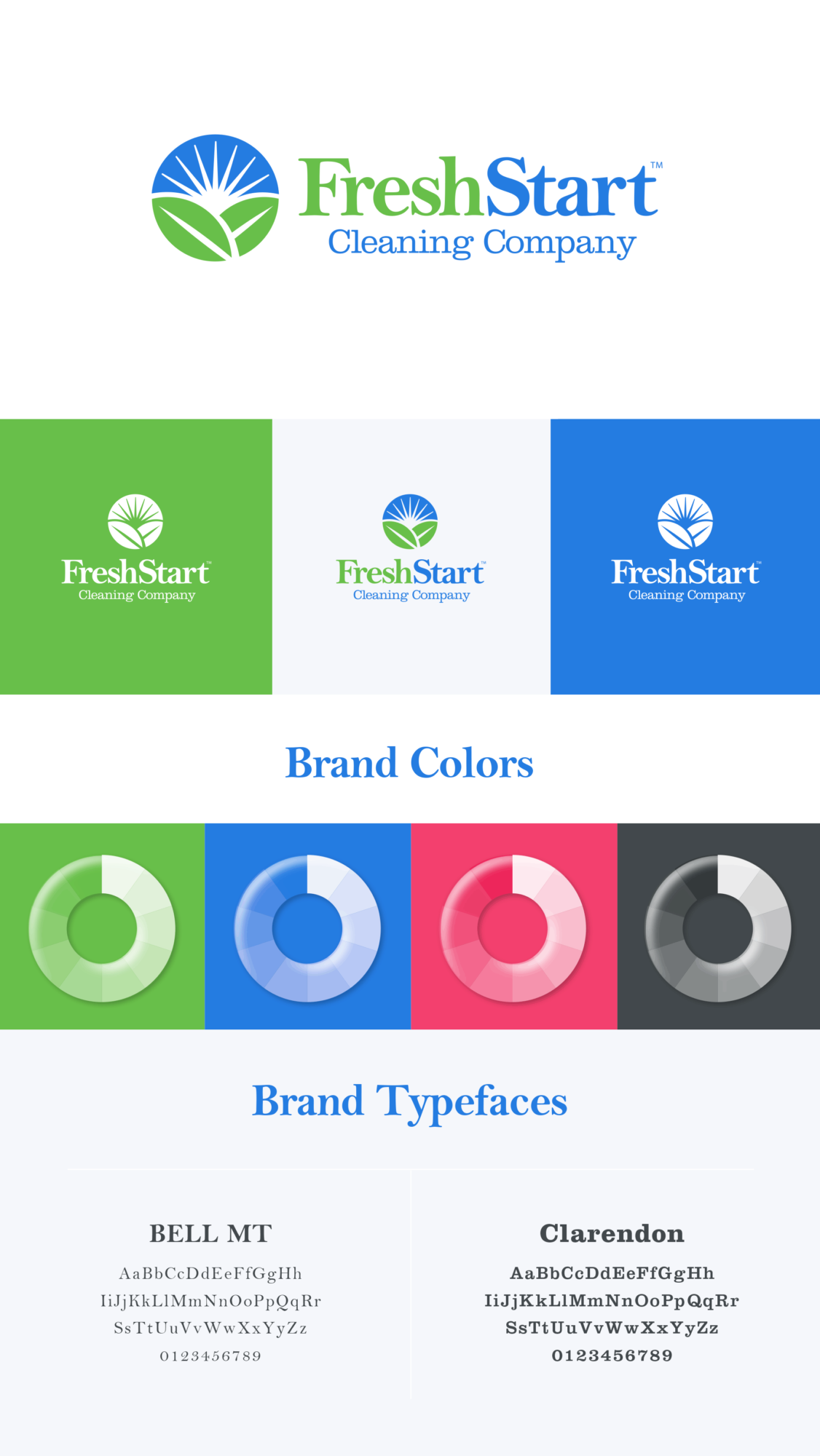 Fresh Start Cleaning Company Branding & Design by Visual Lure